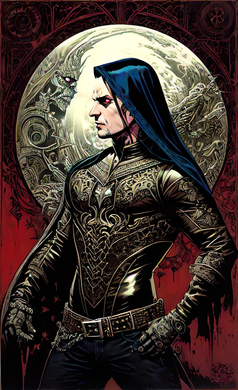 Fantasie Vampir Krieger Darkovia Concept Art Adventure Quest 3D,