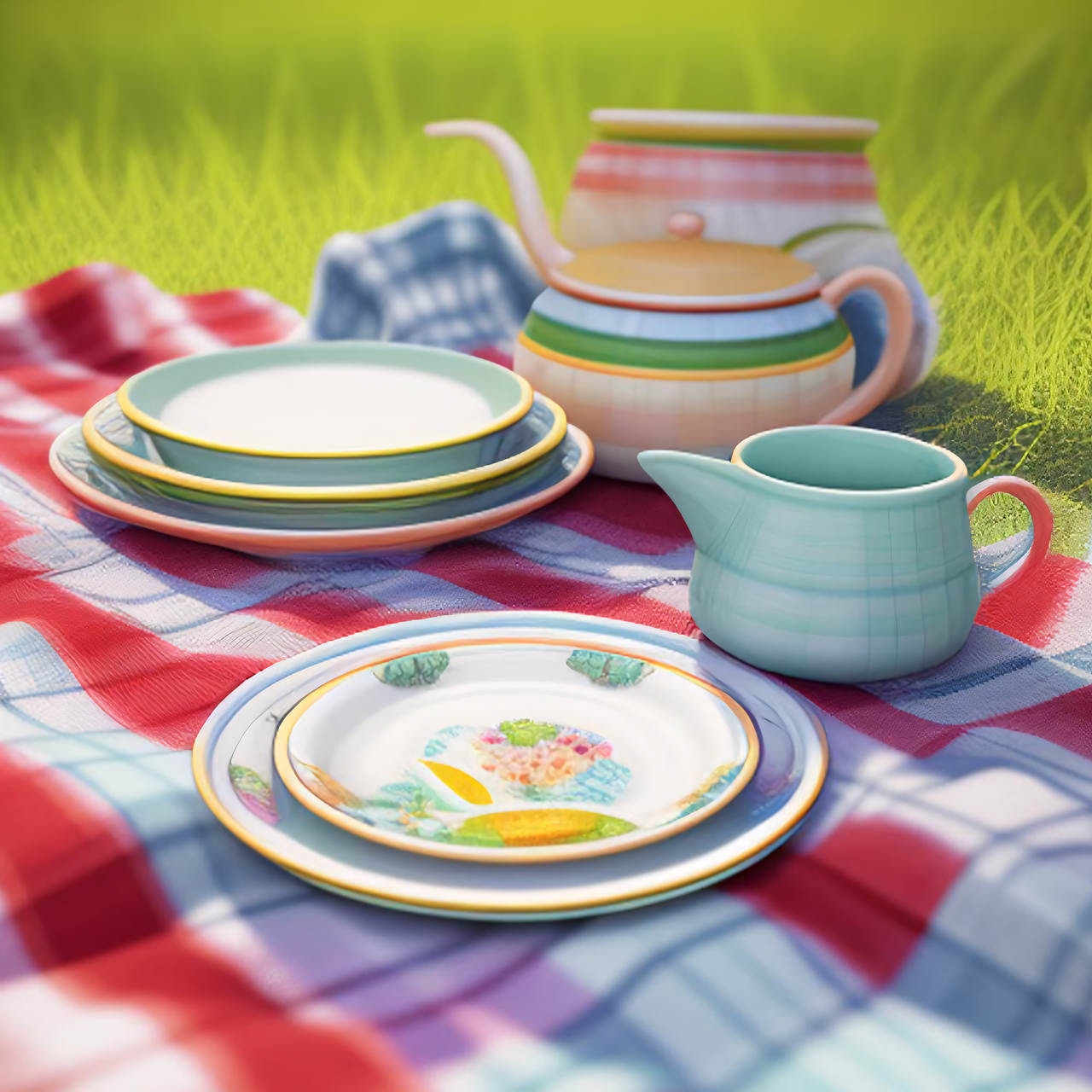 Wunderschöne Picknick Geschirr Ikea Bild