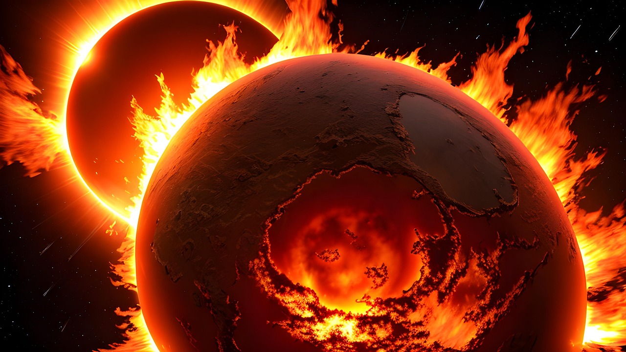 Download Sun, Planet, Fire. Royalty-Free Stock Illustration Image - Pixabay