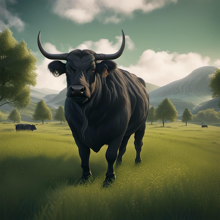 Ai Generated Black Bull - Free photo on Pixabay