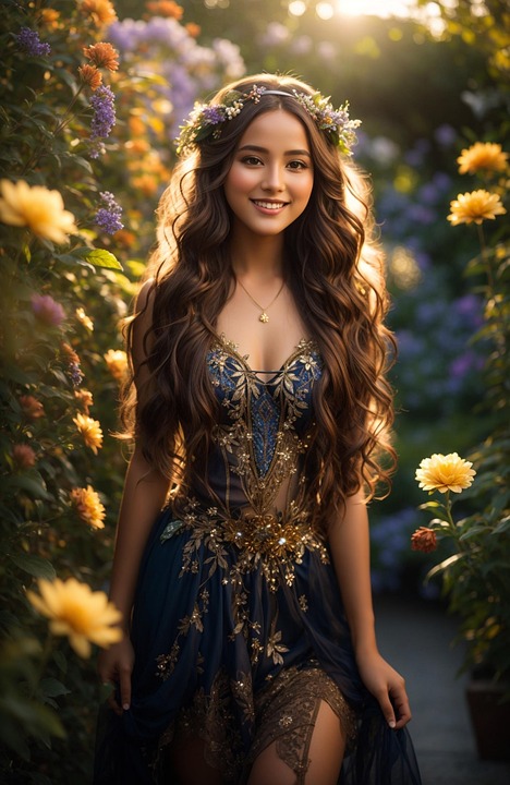 Ai Generated Woman Garden Free Photo On Pixabay Pixabay