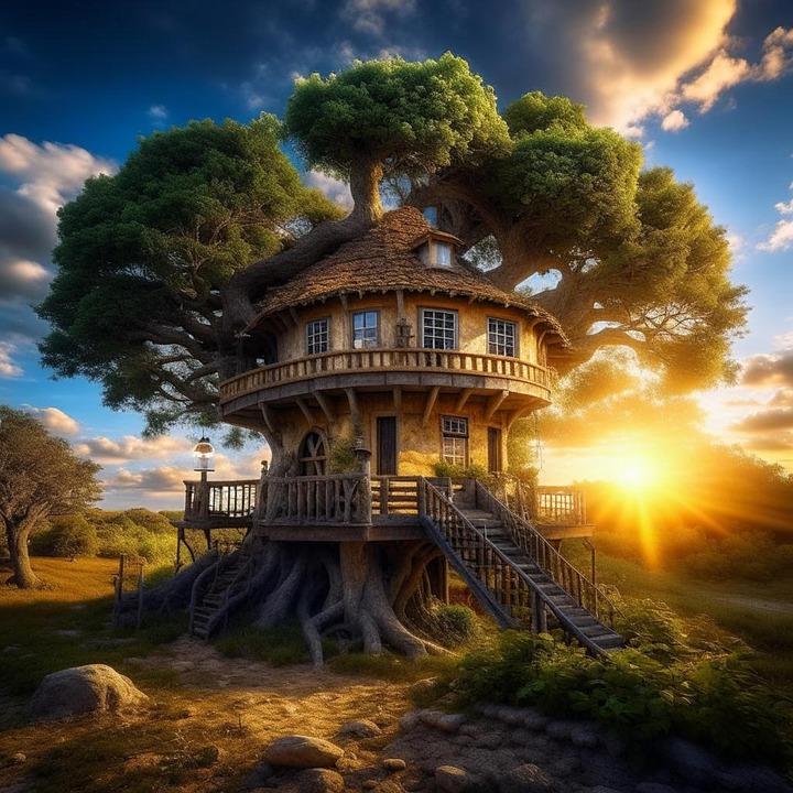 Download Tree House, Banyan, 3D. Royalty-Free Stock Illustration Image ...