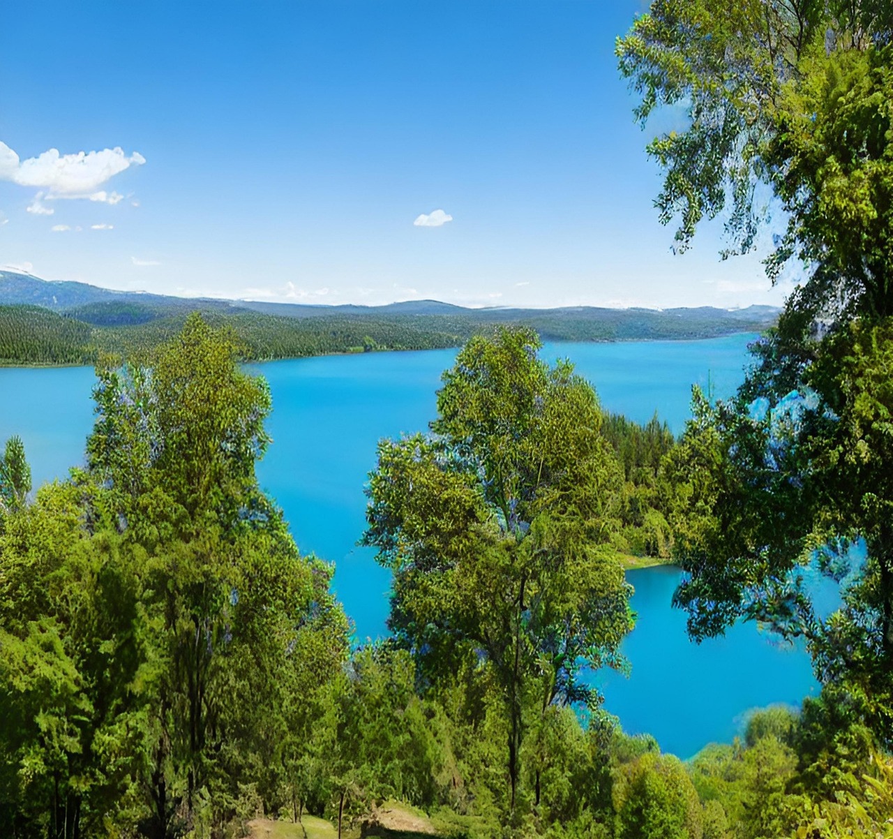 Download Lake Landscape Lake Sea River Royalty-Free Stock Illustration ...