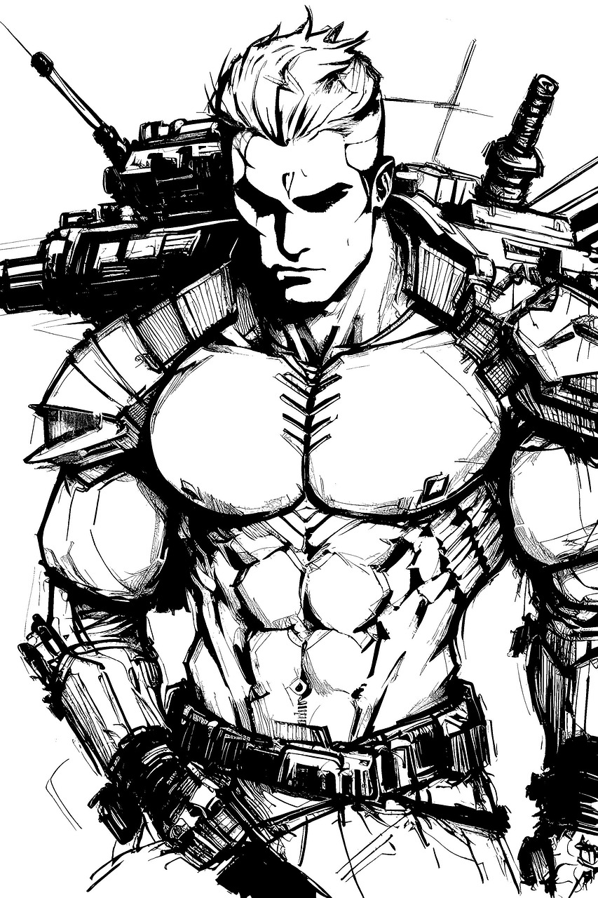 Download Cyborg Pen Ink Royalty-Free Stock Illustration Image - Pixabay