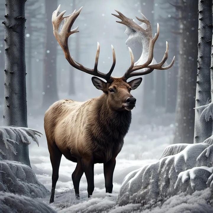 Download Ai Generated, Elk, Mammal. Royalty-Free Stock Illustration ...