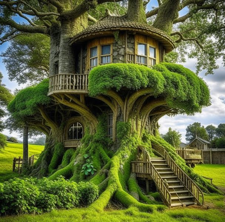 Download Ai Generated, Tree House, House. Royalty-Free Stock ...