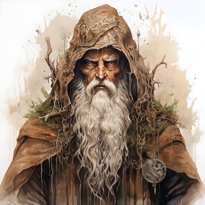 Download Man, Druid, Wizard. Royalty-Free Stock Illustration Image ...