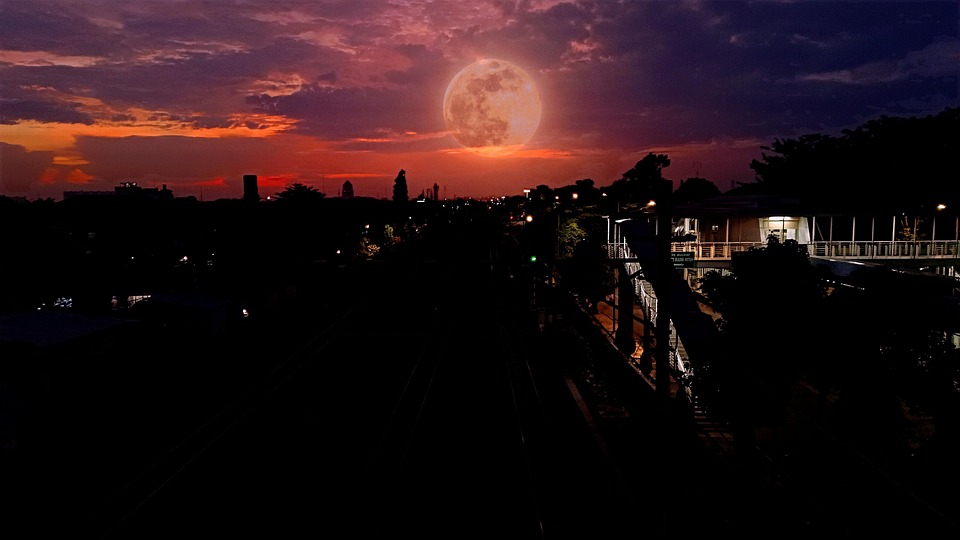 Mondlicht Sonnenuntergang - Kostenloses Foto auf Pixabay - Pixabay