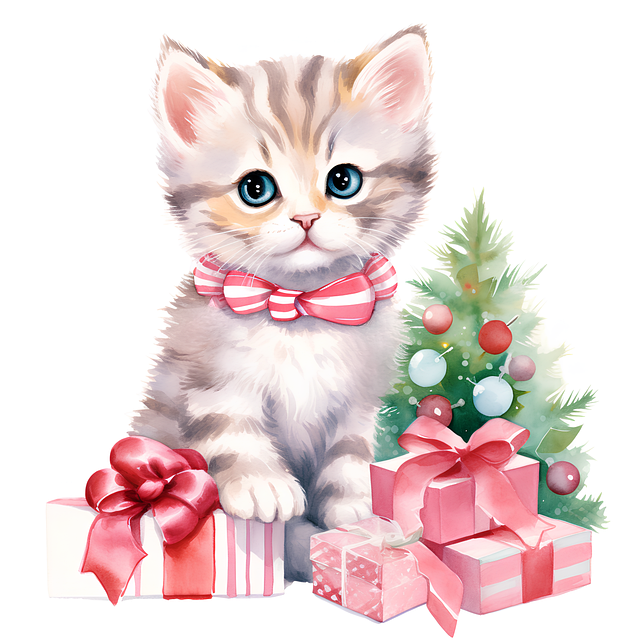 Download Ai Generated Christmas Eve Kitten Royalty-Free Stock Illustration Image - Pixabay
