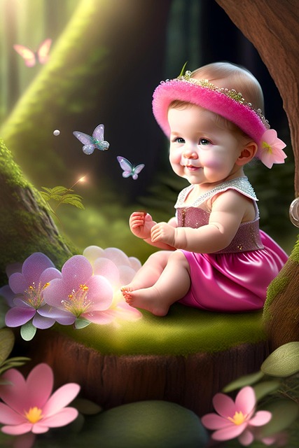 Download Ai Generated Baby Fairy Royalty-Free Stock Illustration Image ...