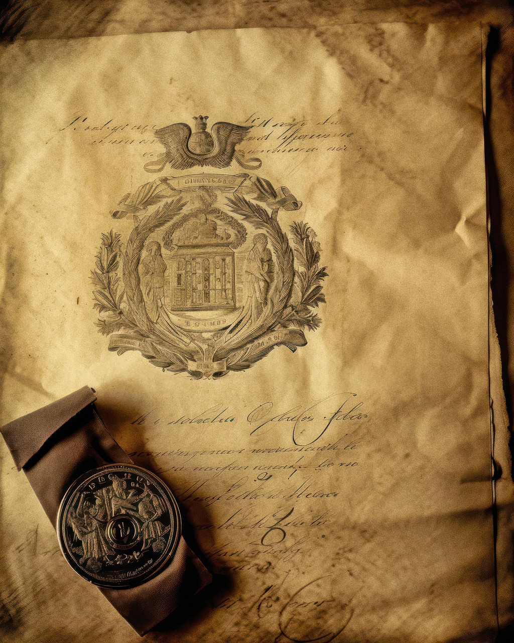 Download Certificate Parchment Old Royalty-Free Stock Illustration ...