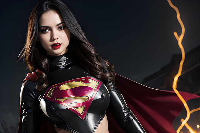 Download Supergirl, Superhero, Gothic. Royalty-Free Stock Illustration ...