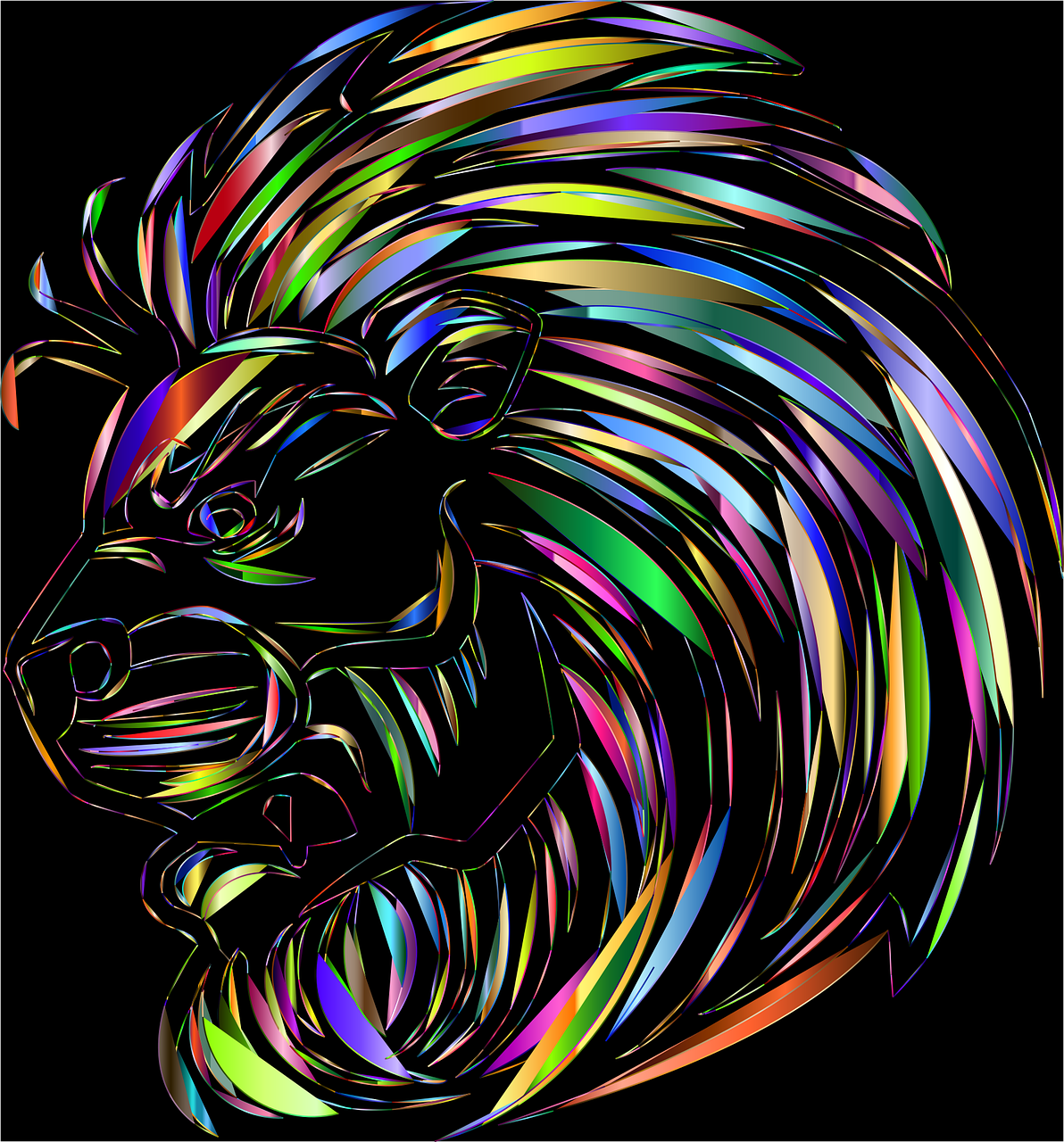 Download Lion, Animal, Nature. Royalty-Free Vector Graphic - Pixabay