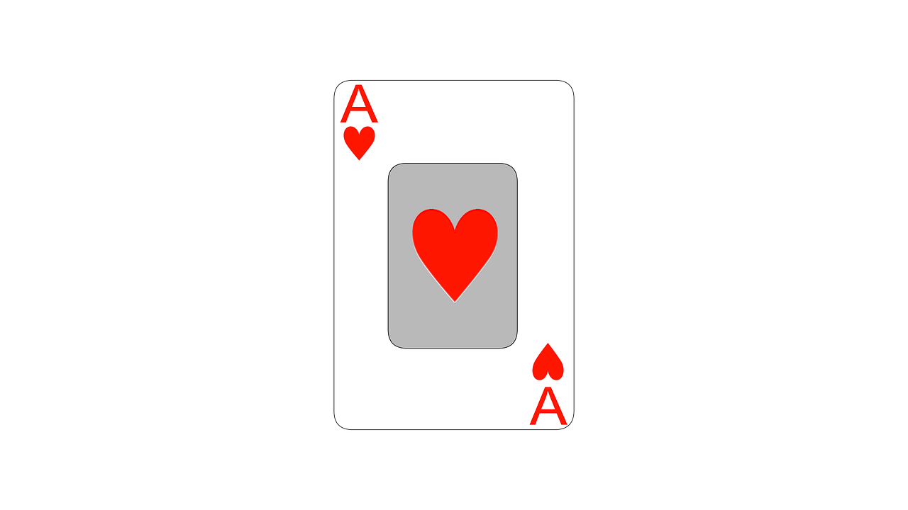 เอซของหัวใจ โป๊กเกอร์ Ace - ภาพฟรีบน Pixabay - Pixabay