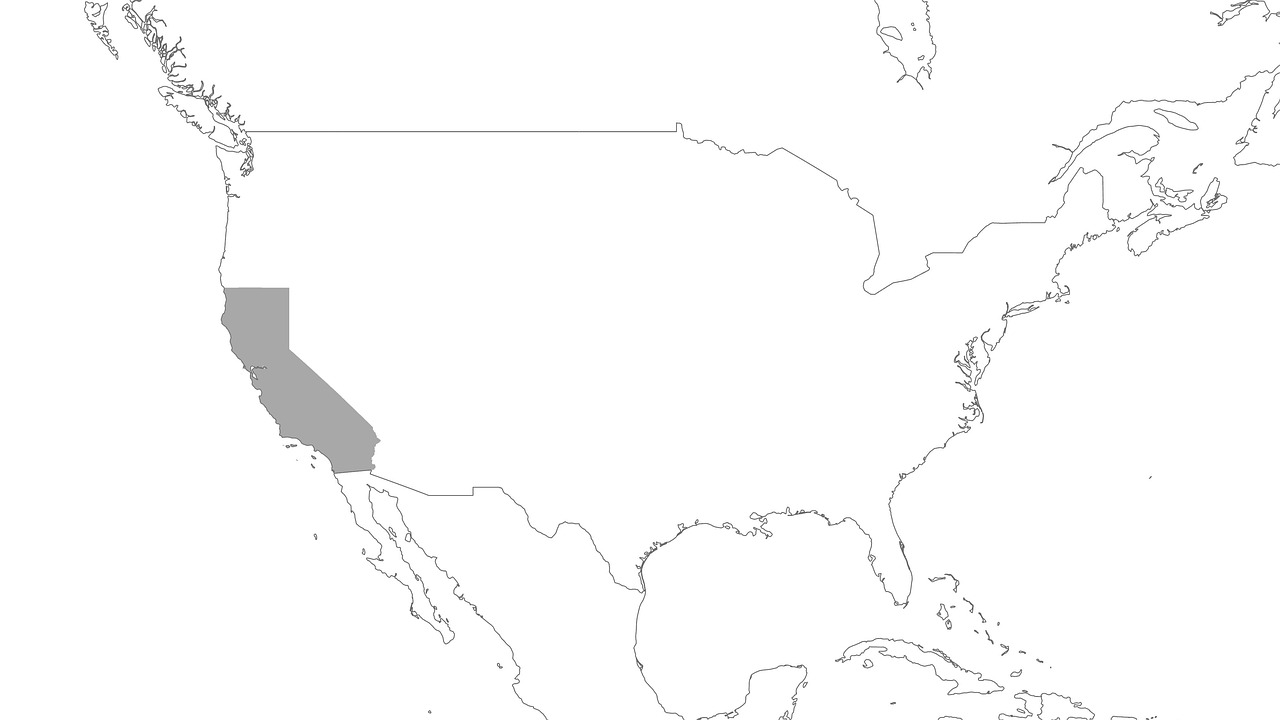Mapa Da Califórnia Vetorial - Foto gratuita no Pixabay - Pixabay