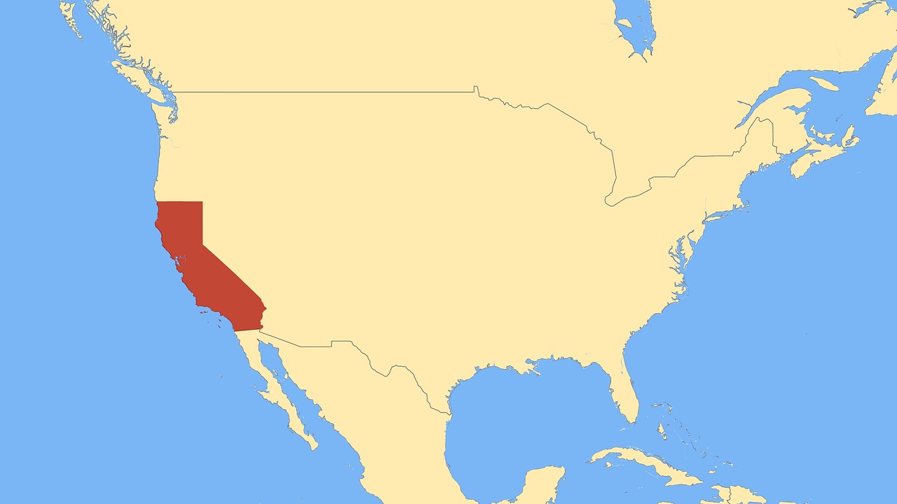 Mapa De California Del Estado - Foto gratis en Pixabay - Pixabay
