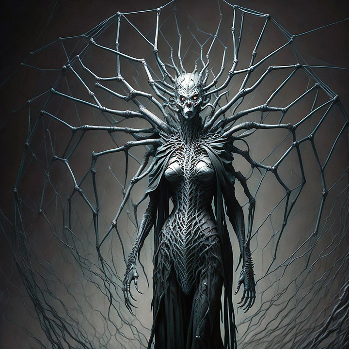 Download Ai Generated Woman Spider Royalty Free Stock Illustration