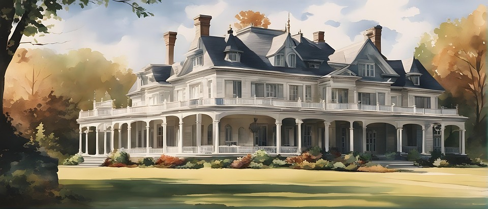Download Ai Generated, Mansion, Villa. Royalty-Free Stock Illustration ...