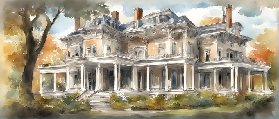 Download Ai Generated, Mansion, Villa. Royalty-Free Stock Illustration ...