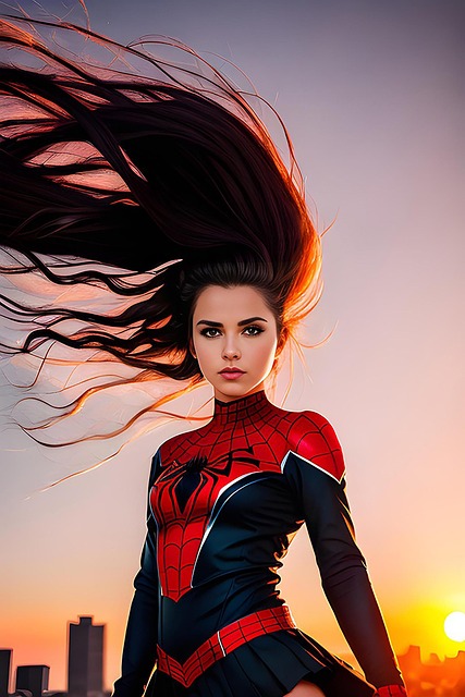 Download Ai Generated Spiderwoman Pose Royalty-Free Stock Illustration ...