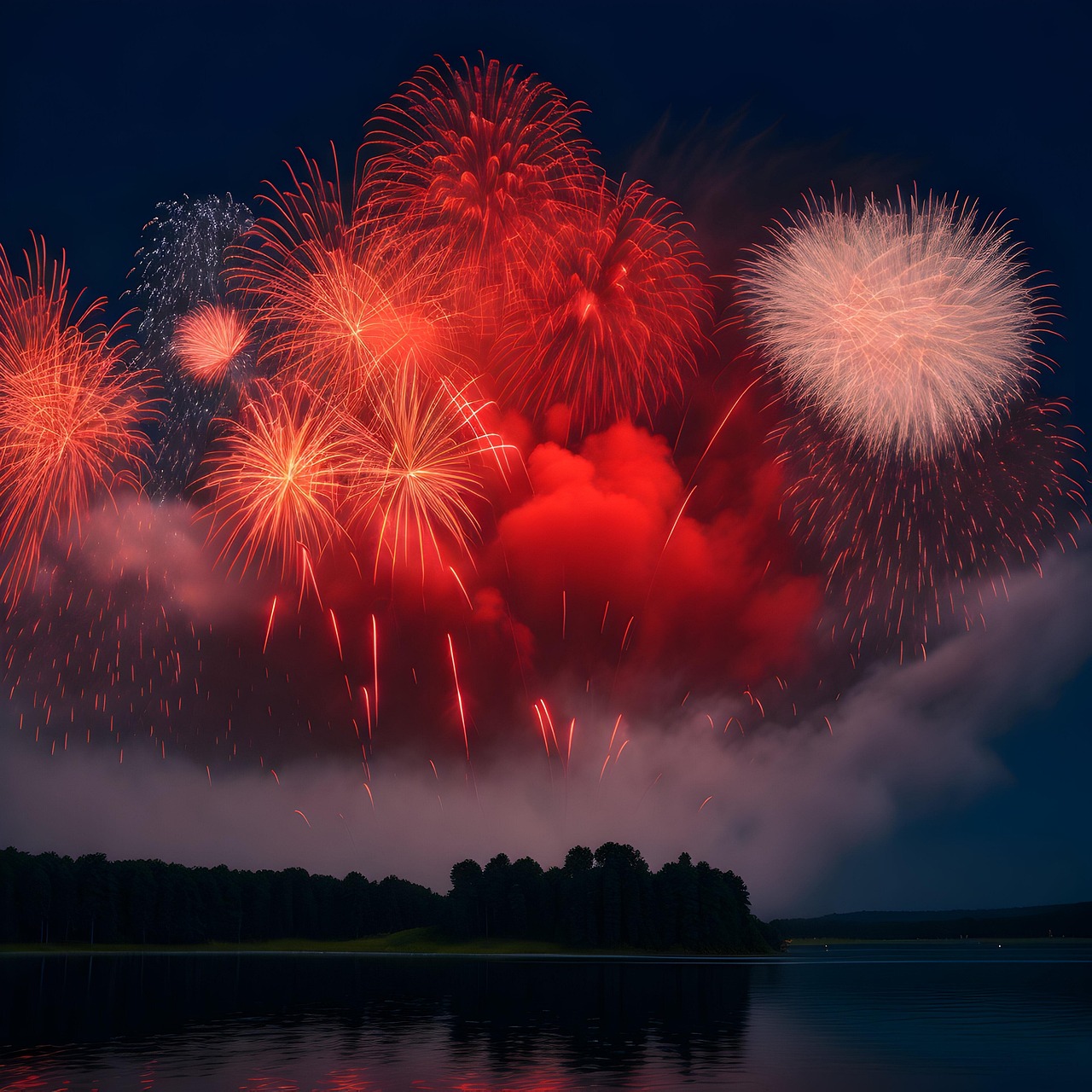 Download Ai Generated, Fireworks, Firework Display. Royalty-Free Stock ...