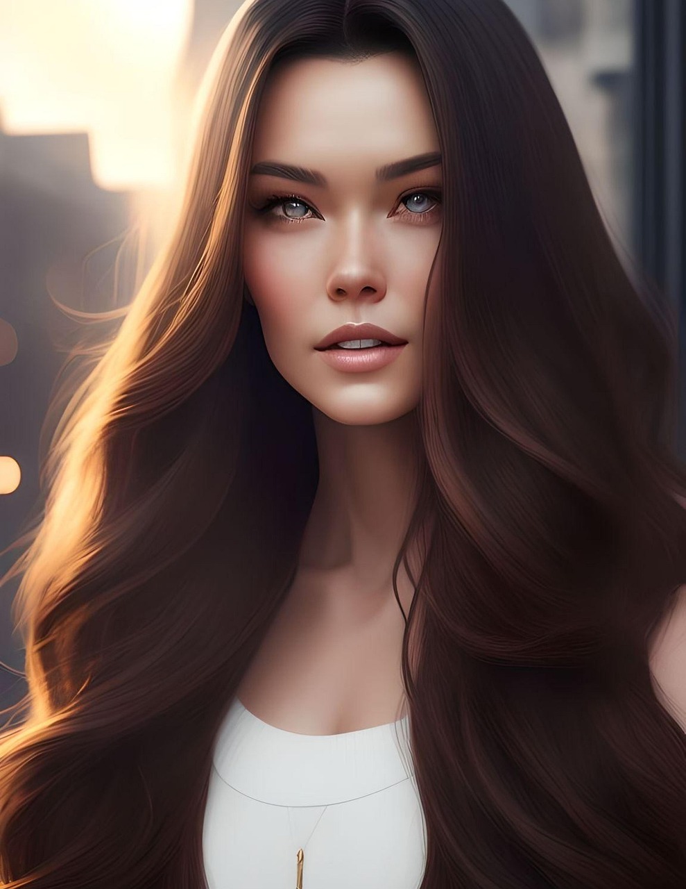 Download Ai Generated, Woman, Brunette. Royalty-Free Stock Illustration Image - Pixabay