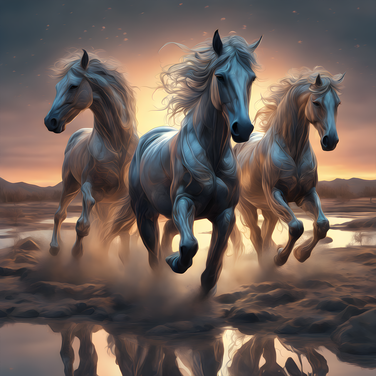 Download Horses, Mammals, Animals. Royalty-Free Stock Illustration ...