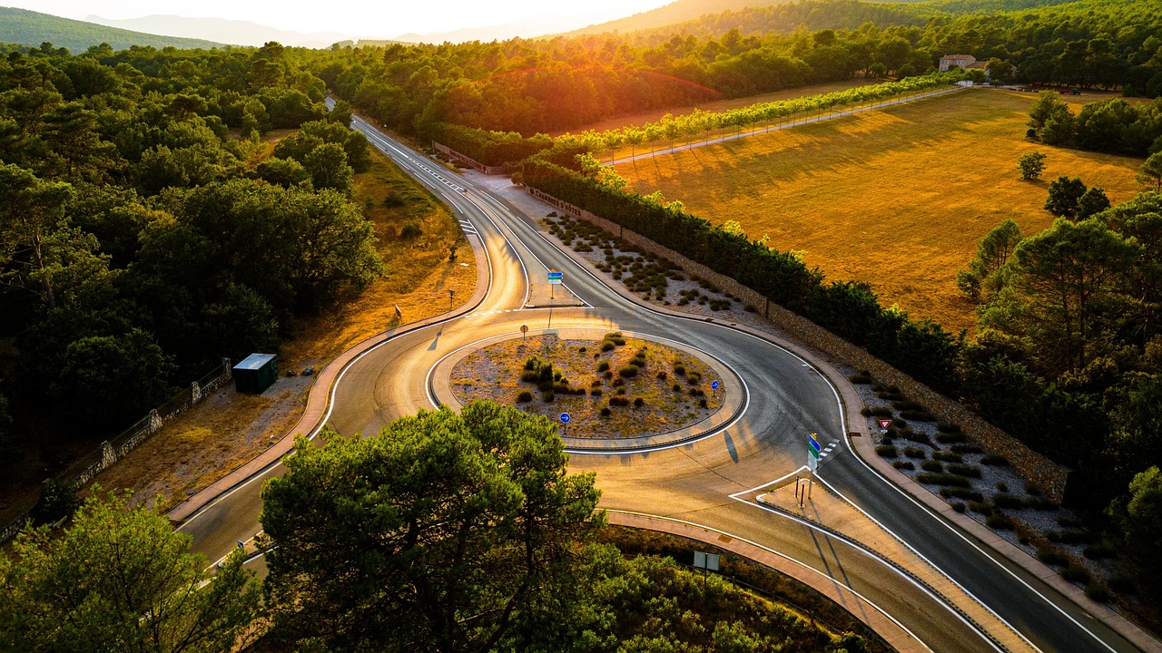 Sunset Roundabout Landscape - Free photo on Pixabay