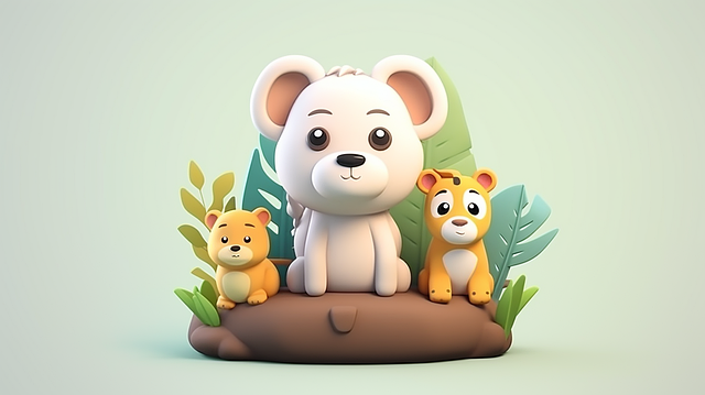 Download Ai Generated Animal Cartoon Royalty-Free Stock Illustration ...