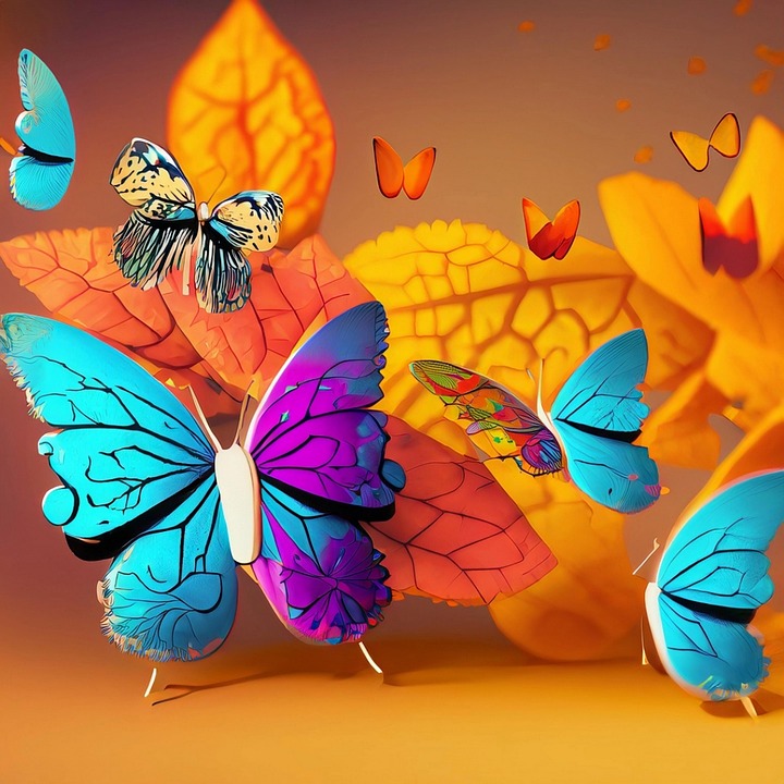 Download Butterfly Insect Digitally Generated Image Color Image Royalty Free Stock