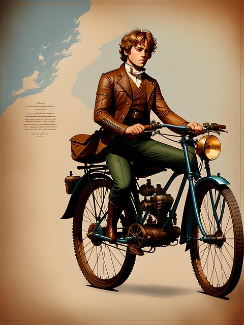 Download Male Bike Rider Young Blonde Man Adventurer Royalty-Free Stock ...