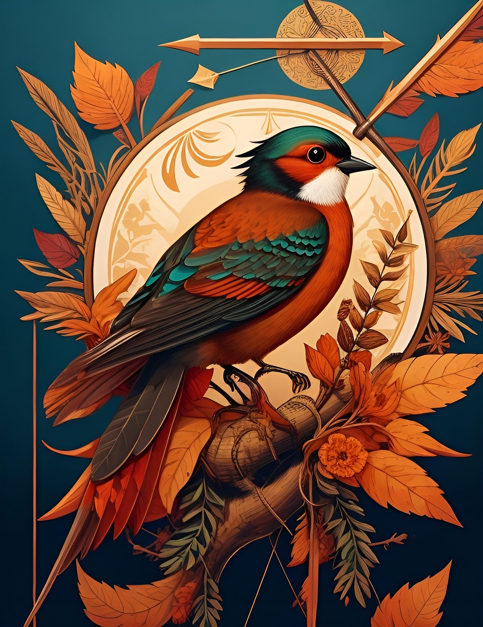 Download Ai Generated, Bird, Sheets. Royalty-Free Stock Illustration ...