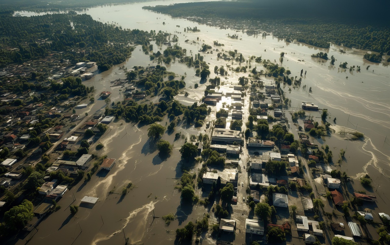 Download City Flood Disaster Royalty-Free Stock Illustration Image ...