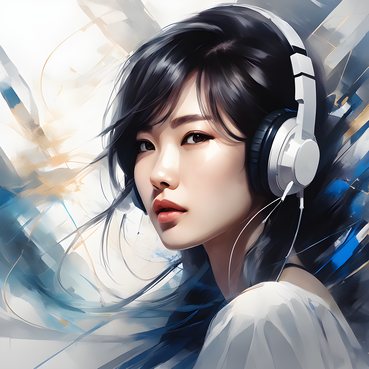 Download Woman, Headset, Music. Royalty-Free Stock Illustration Image ...