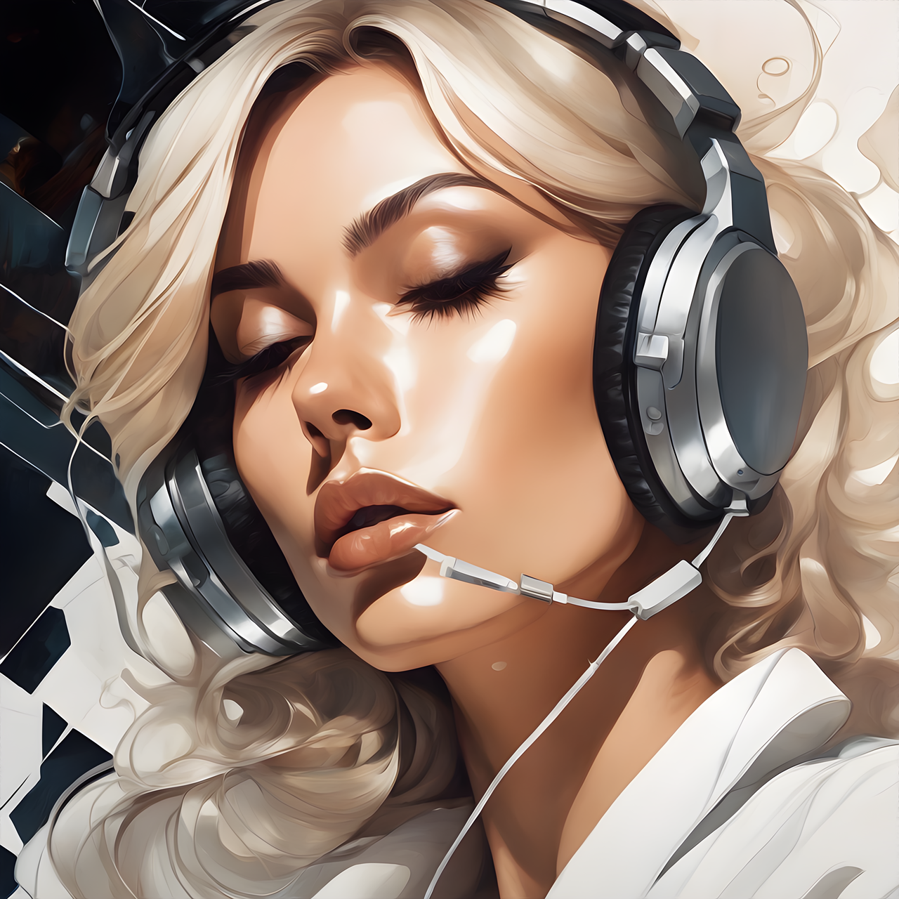 Download Woman, Beauty, Headset. Royalty-Free Stock Illustration Image ...