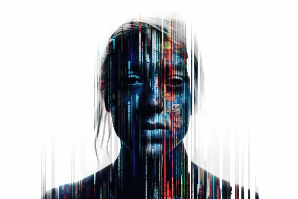 Download Woman, Glitch, Digital Art. Royalty-Free Stock Illustration ...
