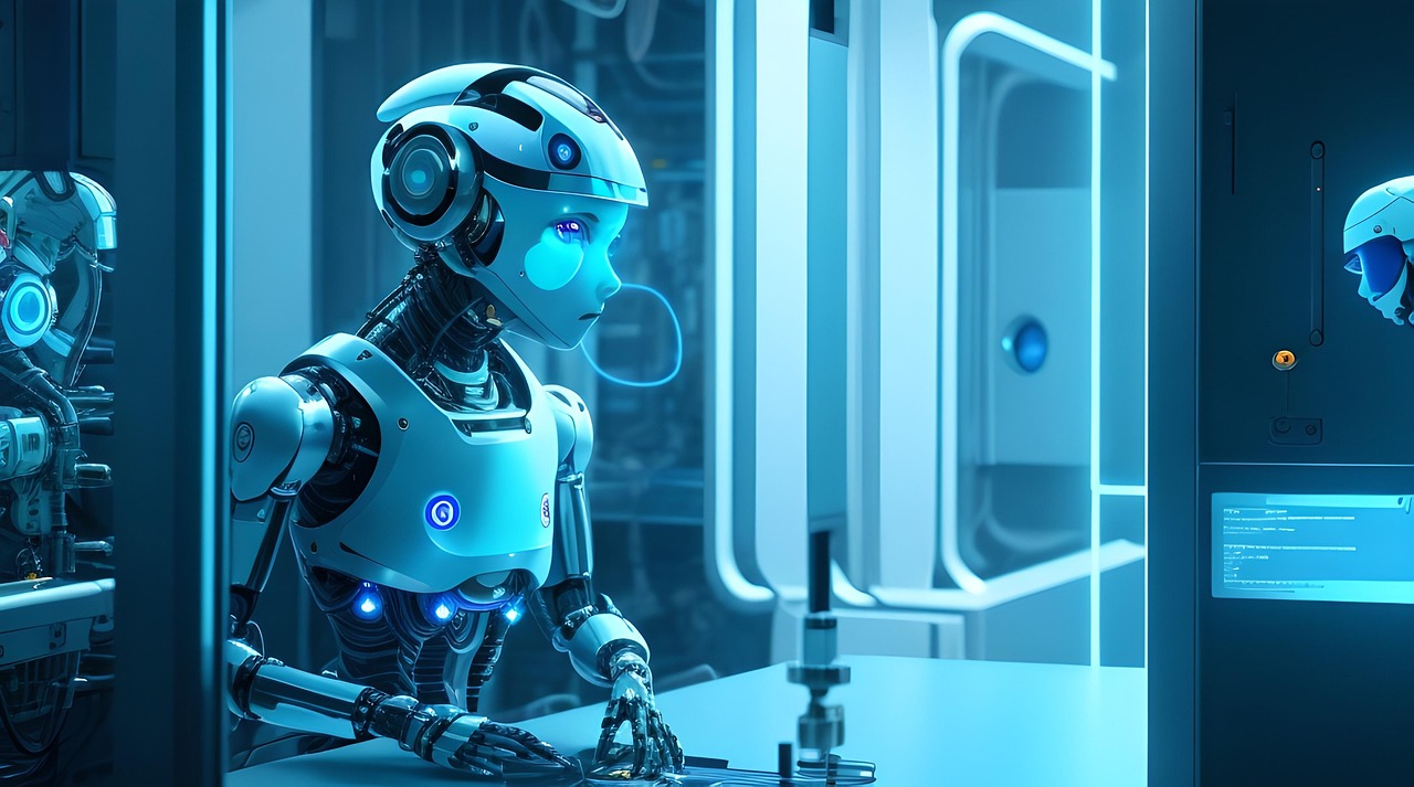 Download Ai Generated, Cutting-Edge Laboratory, Robots. Royalty-Free Stock Illustration Image ...