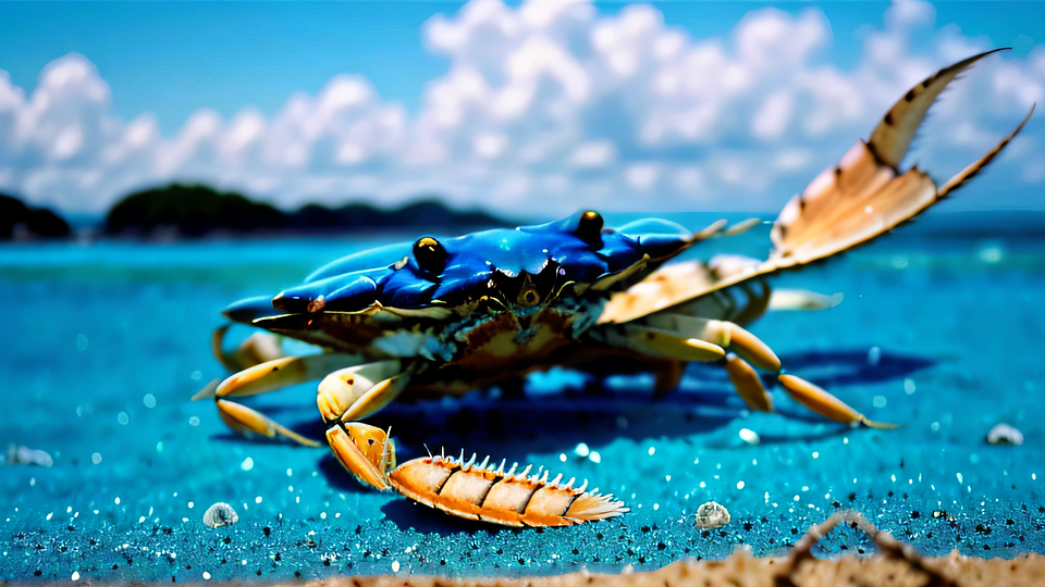 Download Blue Crab Crab Beach Royalty-Free Stock Illustration Image ...