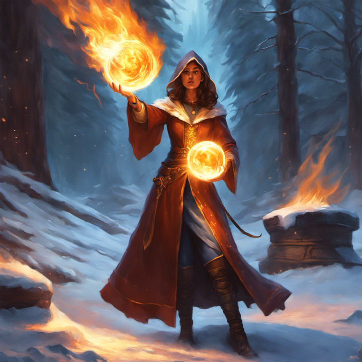 Download Woman, Mage, Fire. Royalty-Free Stock Illustration Image - Pixabay