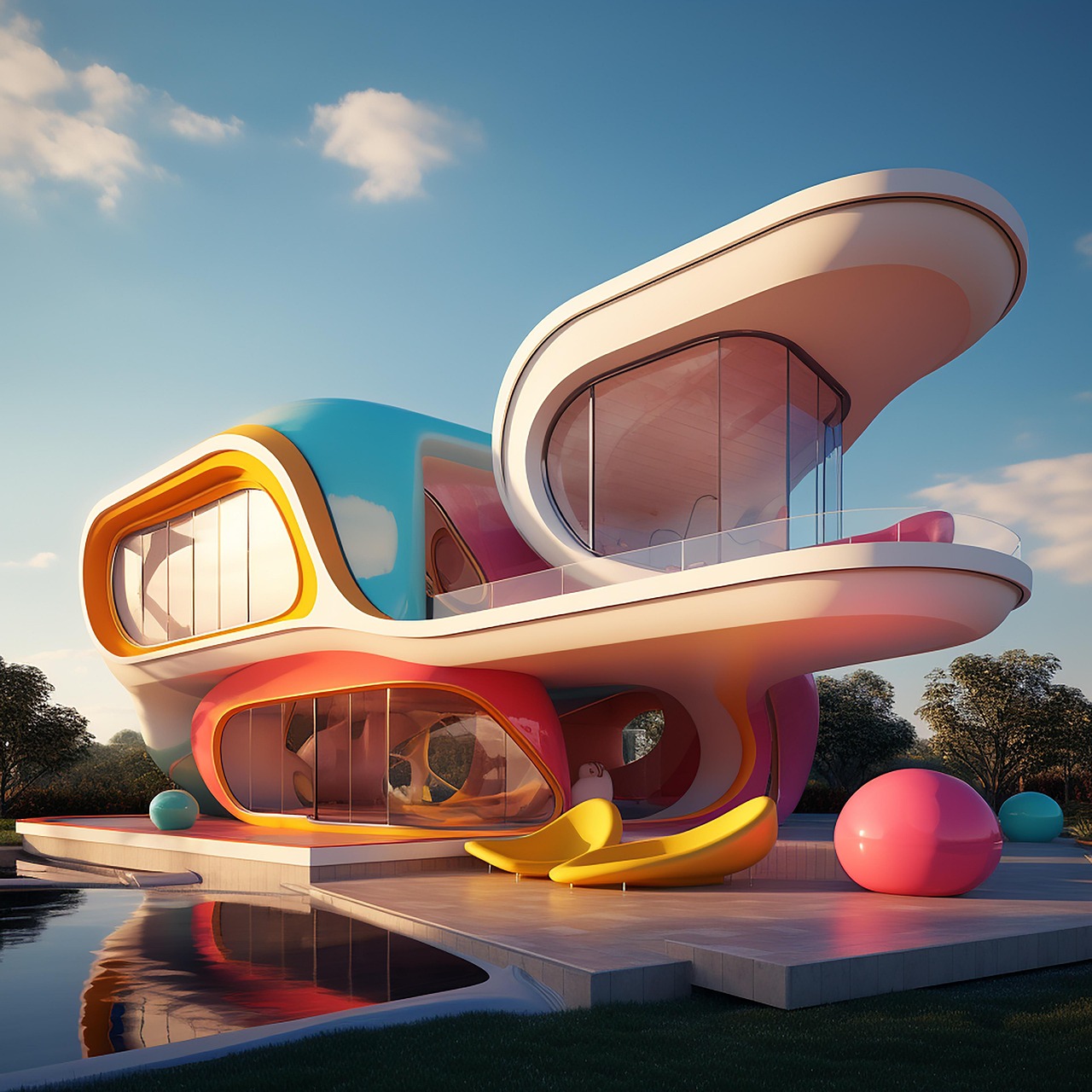 Download Building House Futuristic Royalty-Free Stock Illustration ...
