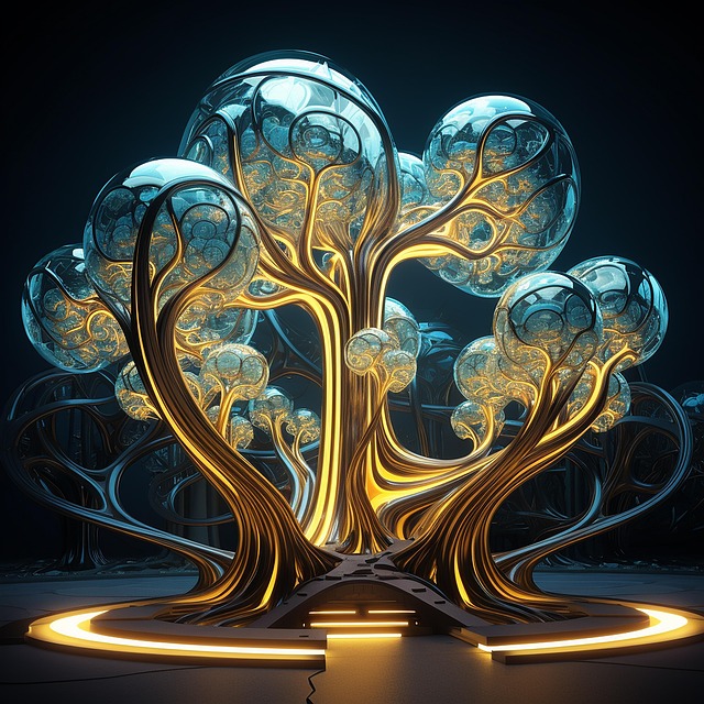 Download Tree, Cybernetic, Futuristic. Royalty-Free Stock Illustration ...