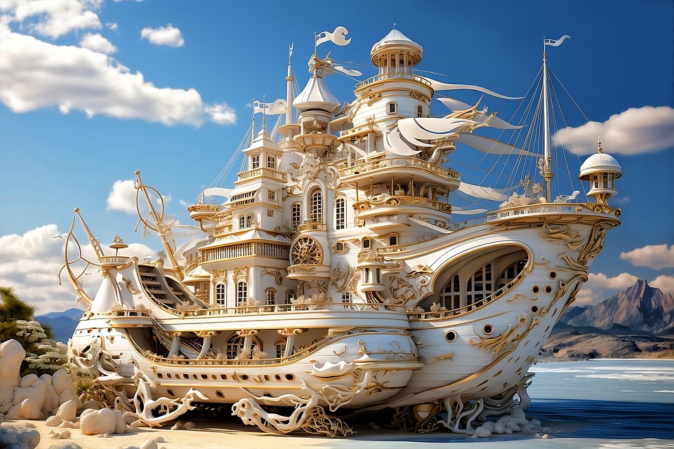 Download House, Ship, Beach. Royalty-Free Stock Illustration Image ...