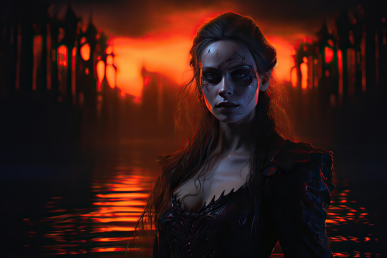 Download Ai Generated Vampire Woman Royalty Free Stock Illustration Image Pixabay