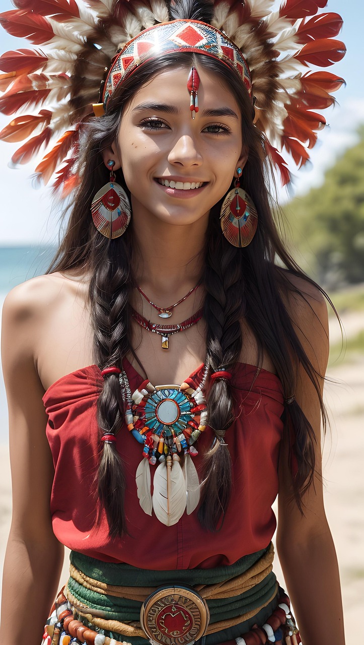 Download Native American Indian, Native American, Colorful Outfit ...