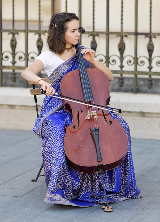 Girl Cello Street - Free photo on Pixabay
