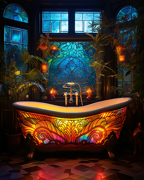 Download Ai Generated Bathroom Bathtub Royalty Free Stock Illustration Image Pixabay
