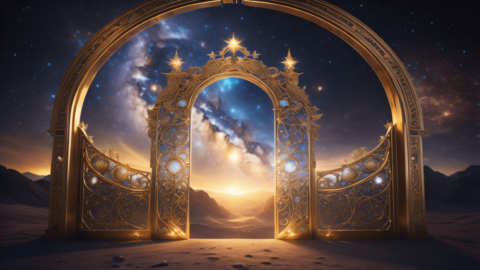 Download Ai Generated Gate Of Heaven Portal Royalty-Free Stock ...