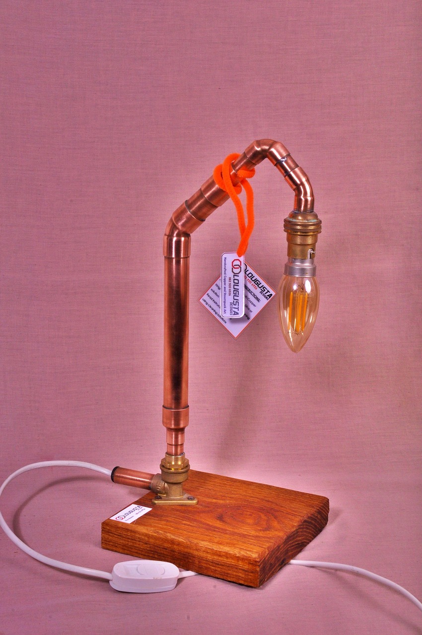 Copper Colored Table Lamps