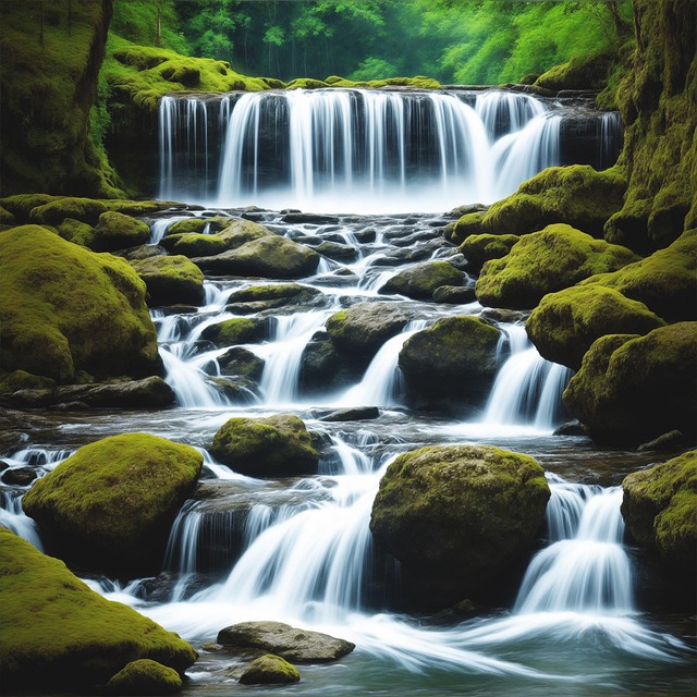 Download Ai Generated Waterfall River Royalty-Free Stock Illustration ...