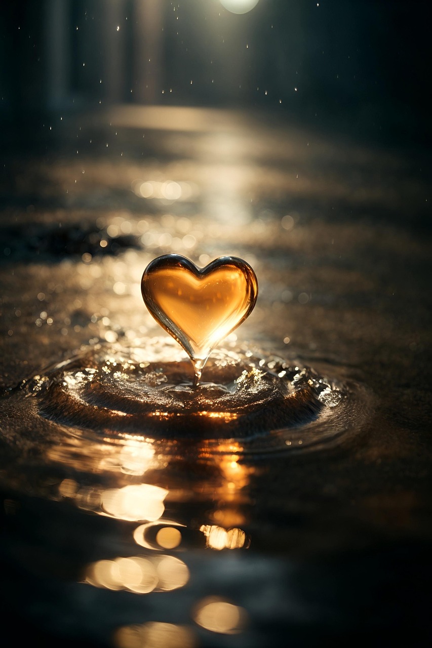 Download Ai Generated, Heart, Puddle. Royalty-Free Stock Illustration ...